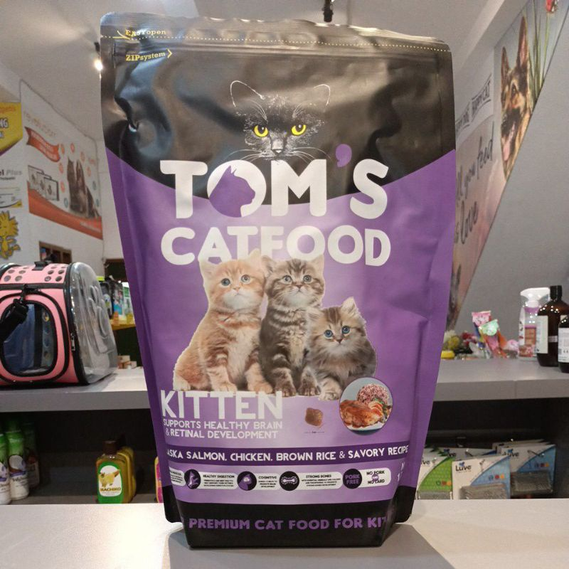 Jual Tom's Cat food Kitten 1 Kg | toms tomcat 1kg / Makanan Kucing ...