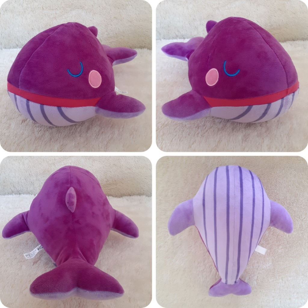 Jual Boneka Ikan Paus Korean Style Warna Ungu Plush Whale Mainan Anak ...