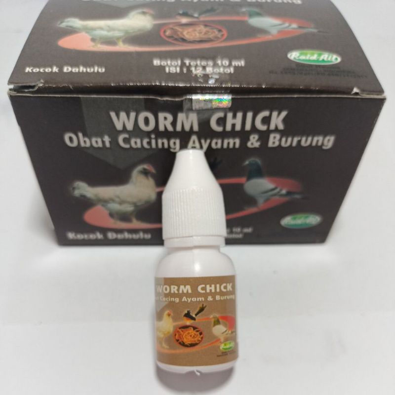 Jual Obat cacing ayam dan burung Worm chick 10ml | Shopee Indonesia