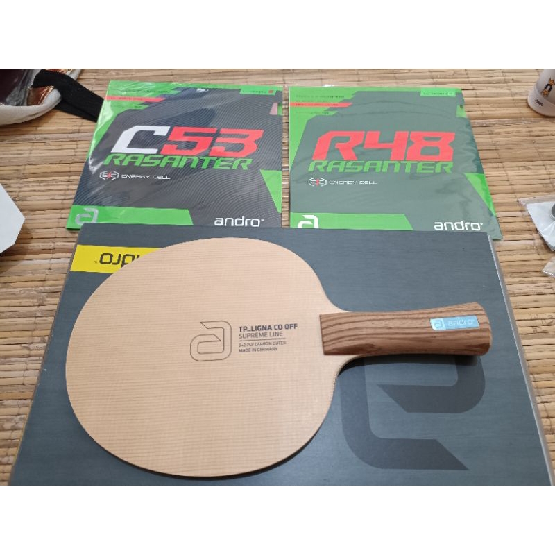 Jual PAKET BET TENIS MEJA ANDRO LIGNA CO OFF PLUS RASANTER ORIGINAL | Shopee Indonesia