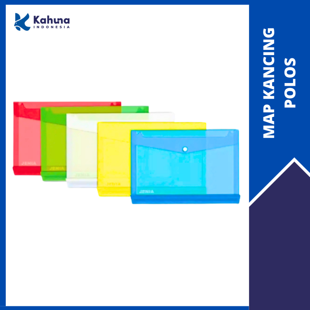 Jual MAP KANCING PUNGGUNG POLOS / MAP KANCING PLASTIK F4 JENIA (1PACK ...