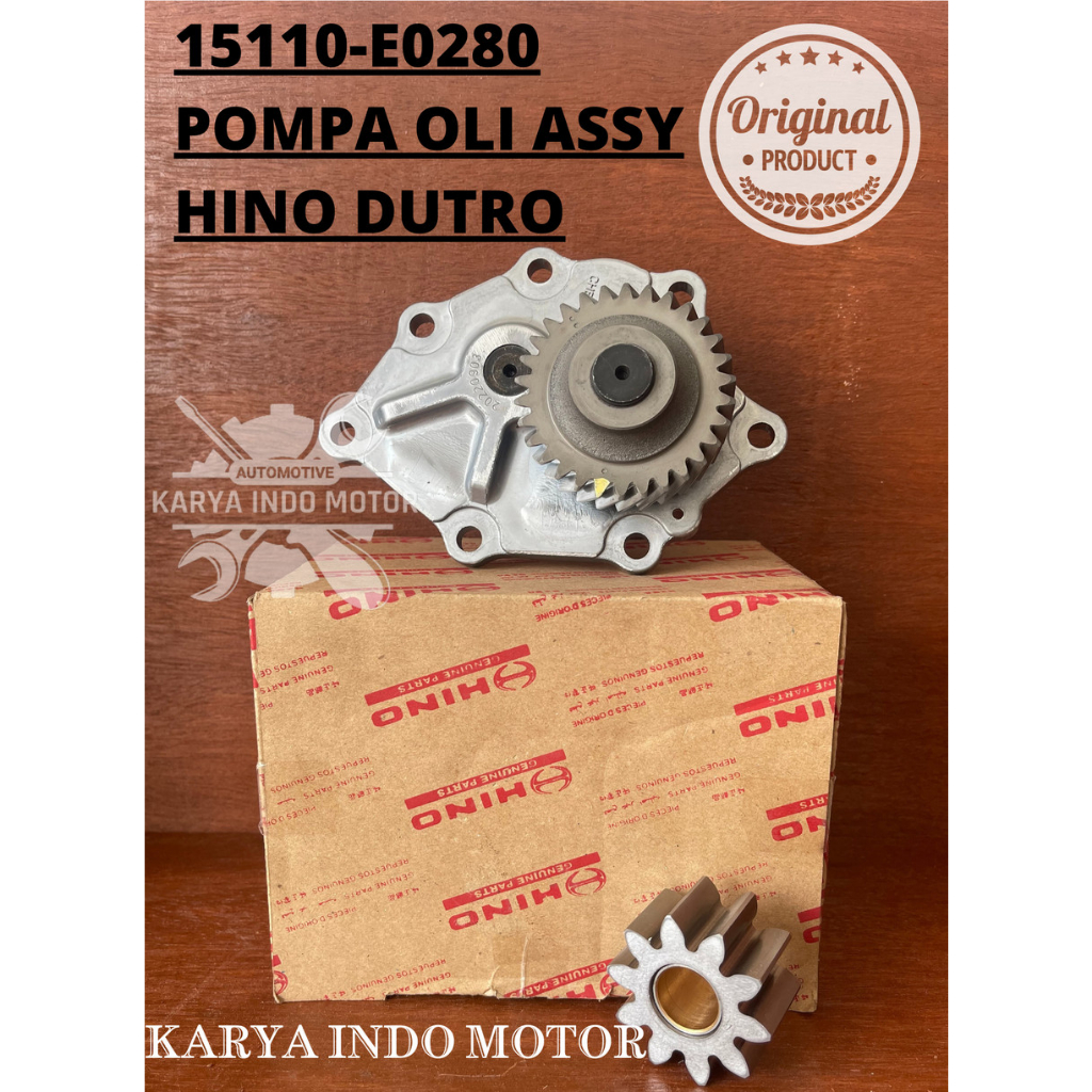 Jual OIL PUMP POMPA OLI HINO DUTRO 130 W04D-E1 15110-E0280 ORIGINAL ...