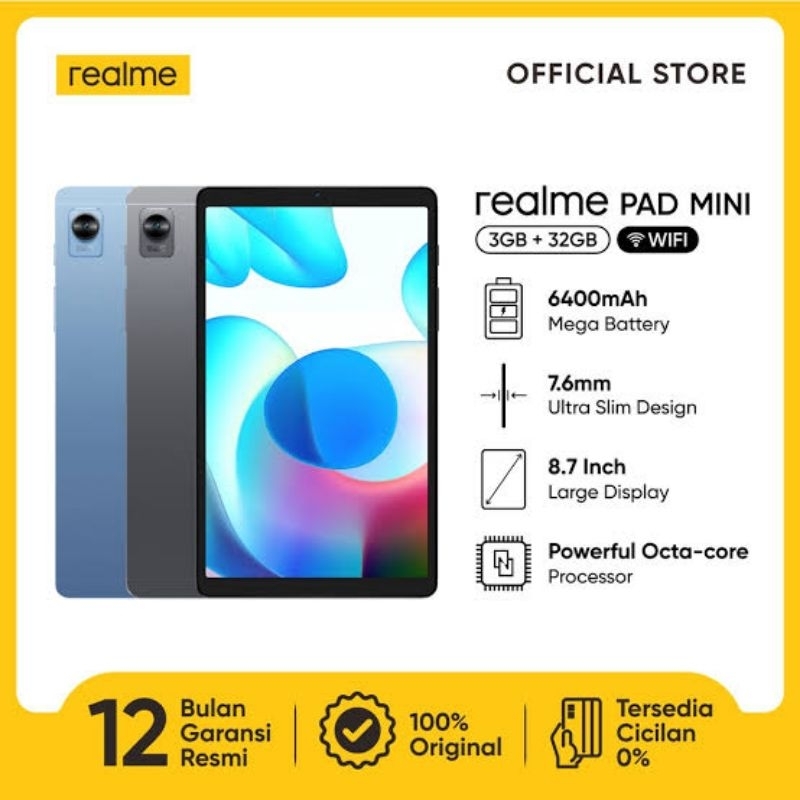 Jual REALME PAD MINI 3/32GB & 4/64GB GARANSI RESMI | Shopee Indonesia