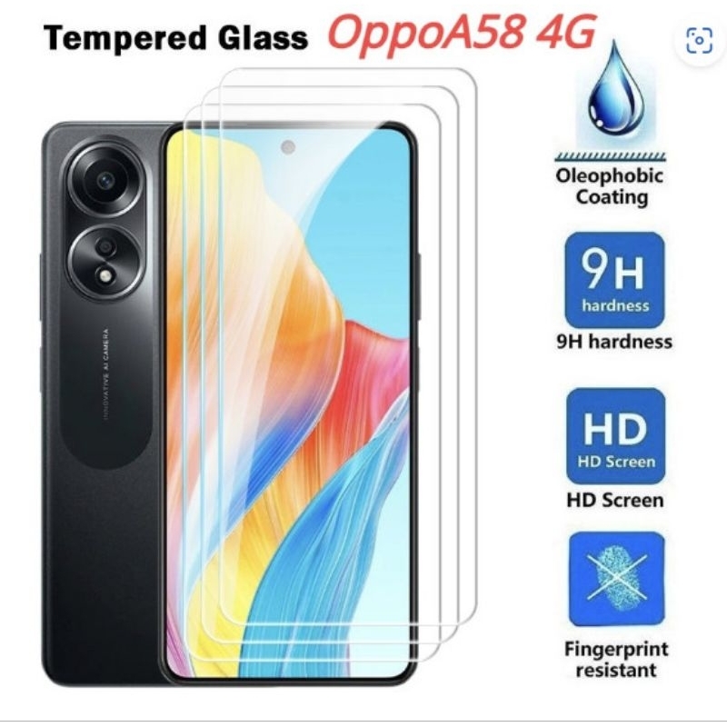 Jual OPPO A18 A38 A58 A78 A98 A79 A60 5G 4G A3X A3 PRO A5 Pro Tempered ...