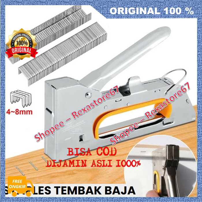 Jual Staples Tembak Baja Stapler Tembak Guntacker Kayu Jok Kulit Motor ...