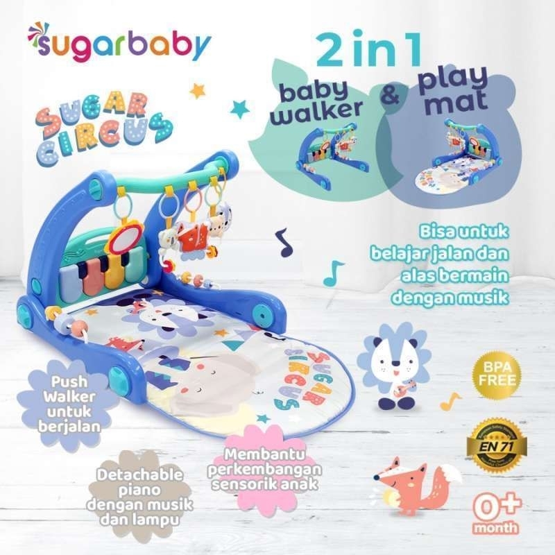 Jual Sugar Baby 2 In 1 Walker Playmat | Shopee Indonesia
