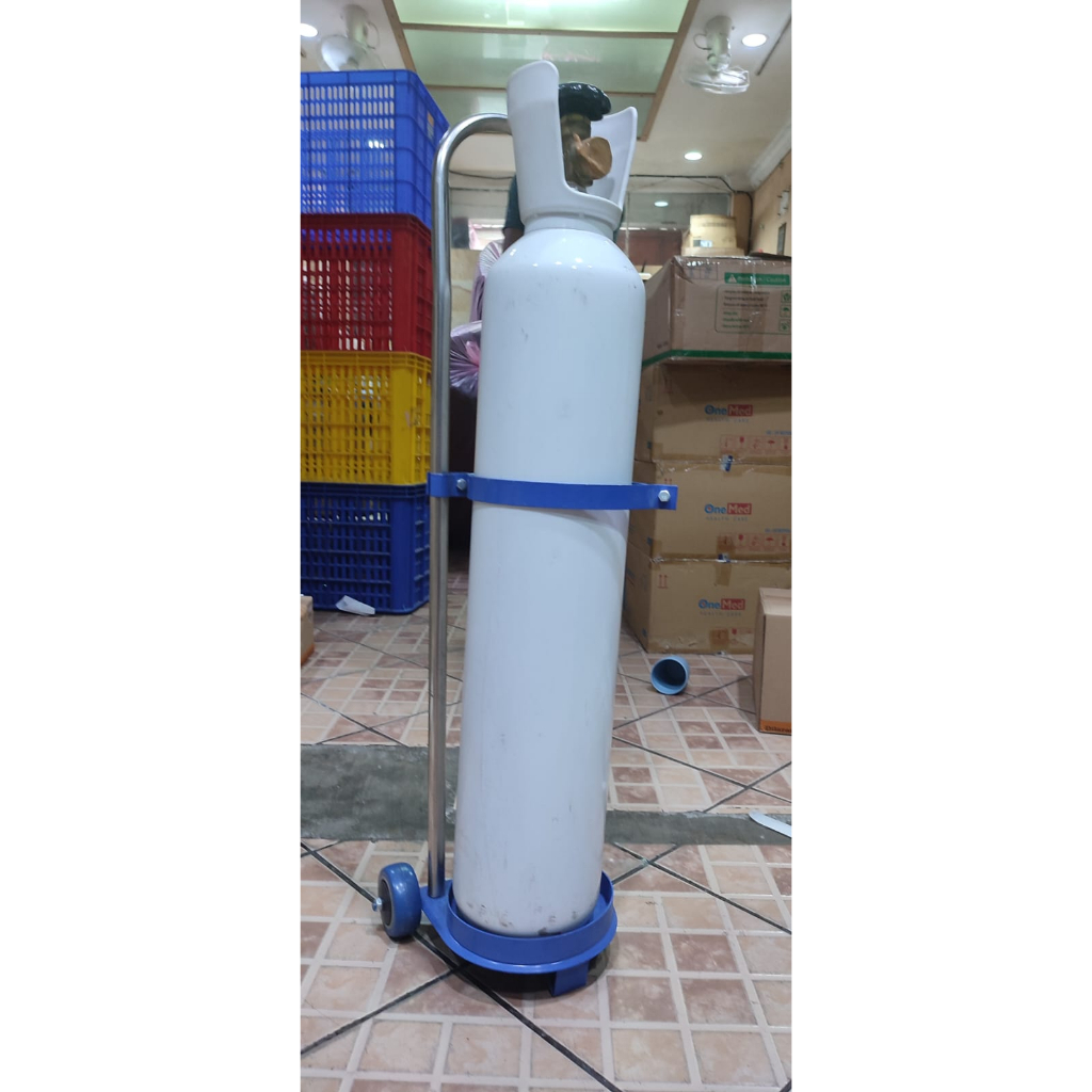 Jual TABUNG OKSIGEN 1M3 KOMPLIT TROLLY + REGULATOR OKSIGEN CCARE LENGKAP | Shopee Indonesia