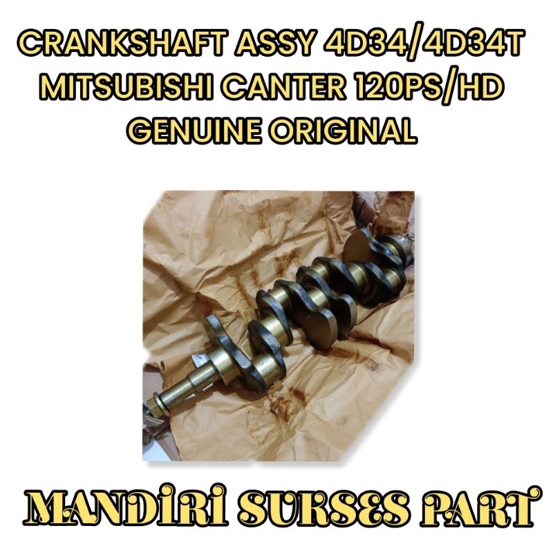 Jual CRANKSHAFT ASSY 4D34/4D34T MITSUBISHI CANTER 120PS/HD GENUINE ...
