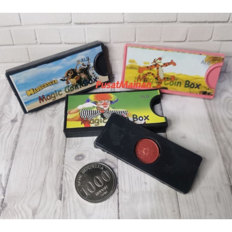 Jual mainan sulap anak koin box coin magic prank toys | Shopee Indonesia