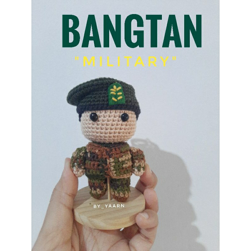 Jual Amigurumi Bangtan "Military" (BTS) | Amigurumi | Shopee Indonesia