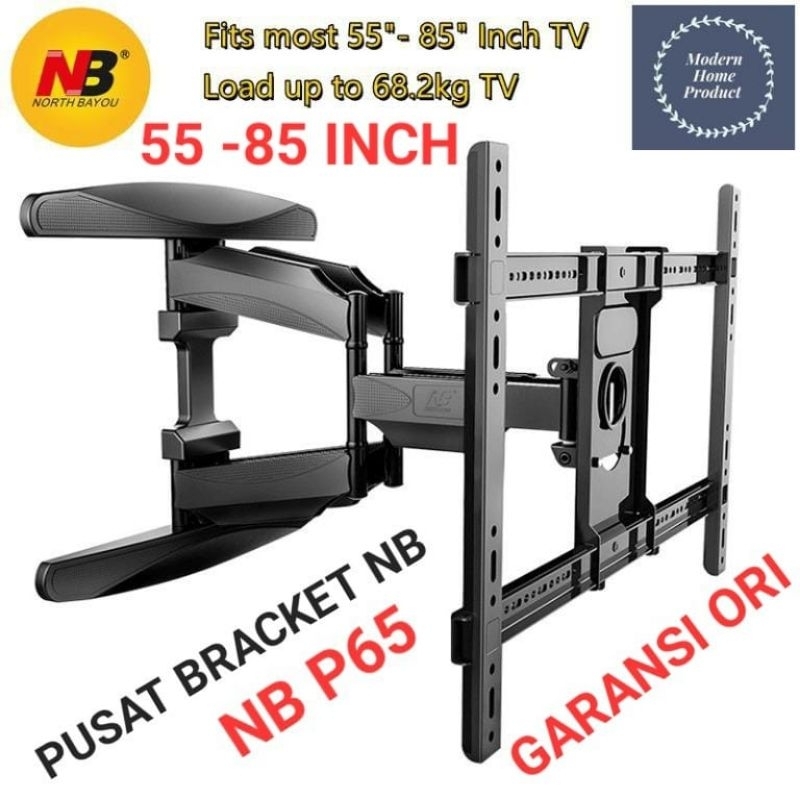 Jual BRACKET TV NORTH BAYOU P65 / X 2 55 -85 INCH | Shopee Indonesia