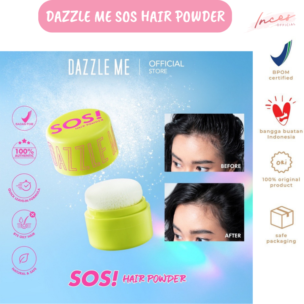Jual 𝓲𝓷𝓬𝓮𝓼 - NEW DAZZLE ME SOS Hair Powder | Oil Control Rambut Lepek ...