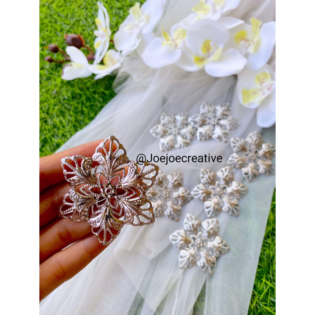 Jual Charm sudut mahar model bunga | siku sudut bentuk bunga | bahan ...