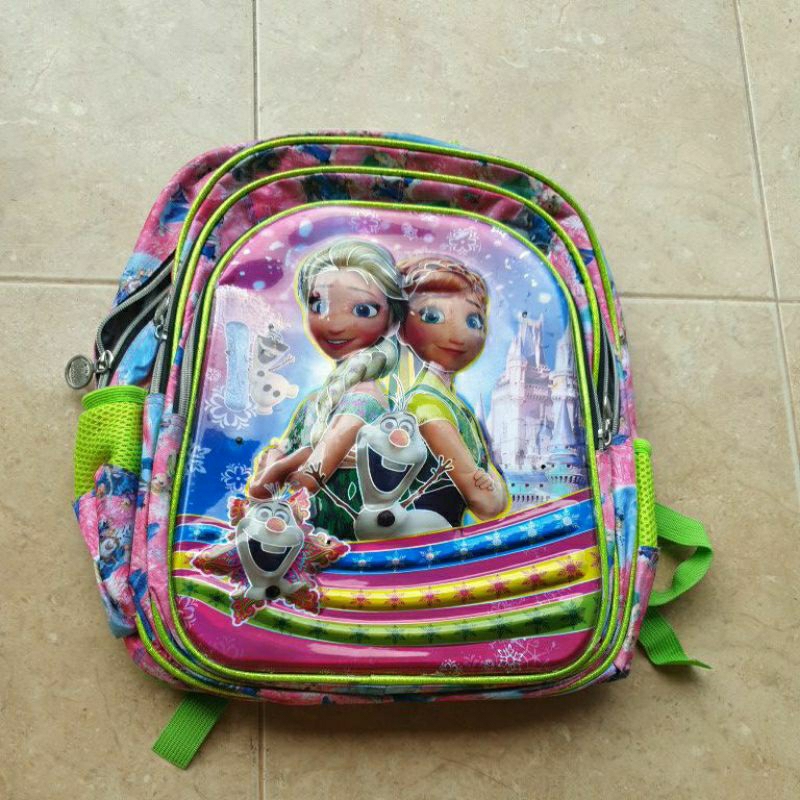 Jual Tas Ransel sekolah Frozen 3D (gambar timbul) | Shopee Indonesia