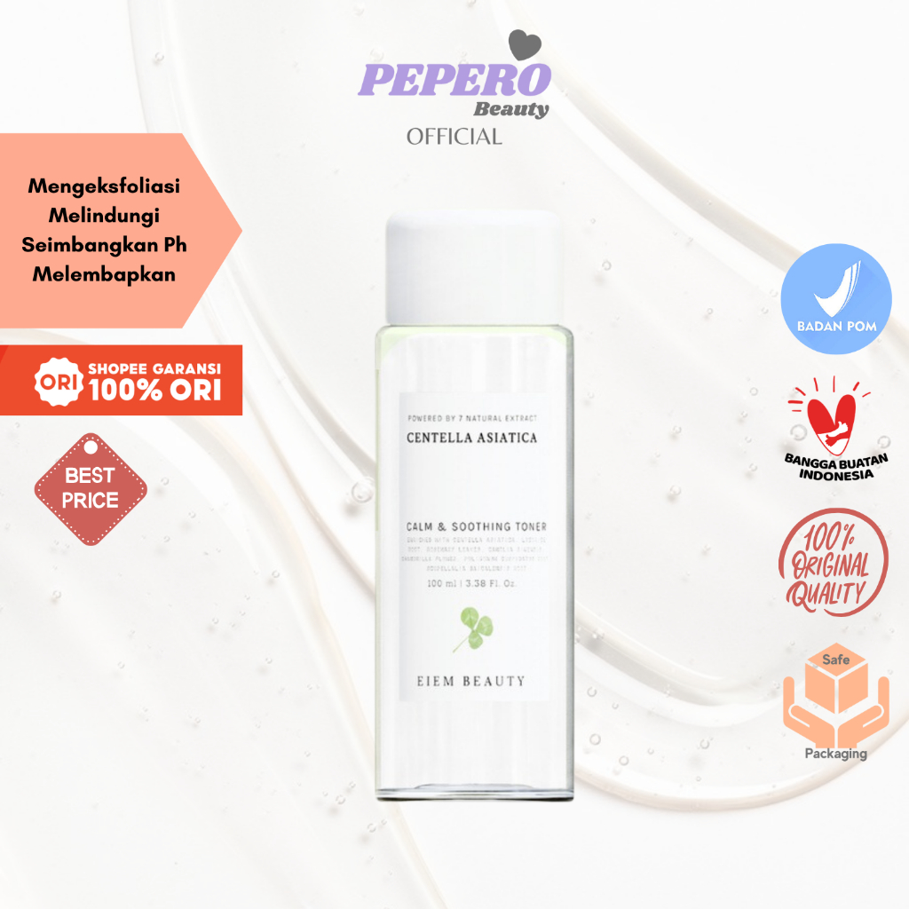 Jual EIEM BEAUTY Centella Asiatica Calm & Soothing Toner 100ml | Shopee ...