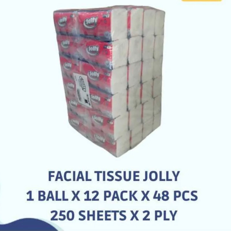 Jual Jolly by Paseo Facial Soft Pack 250 sheets-2ply (1 ball isi 48 ...