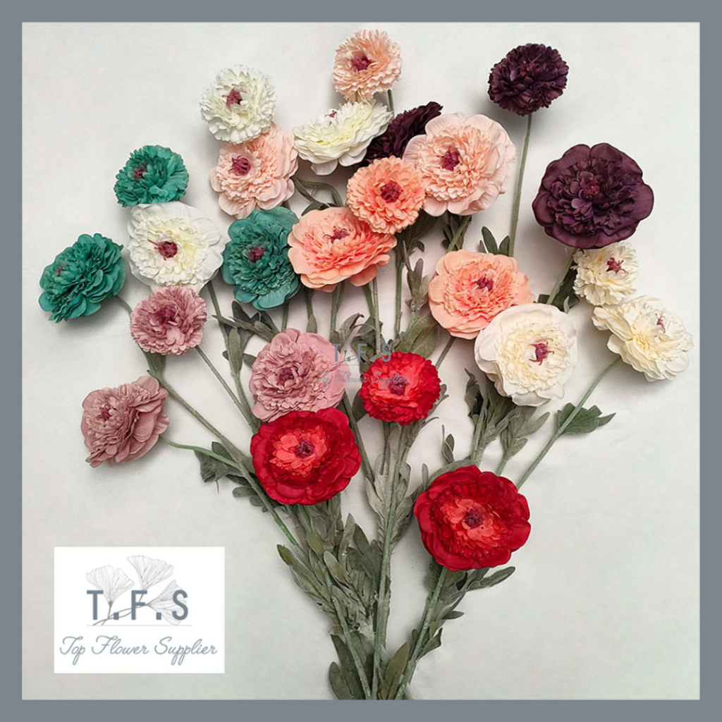 Jual Artificial Flocking Krisan Flower Bunga Dahlias Premium Bunga ...