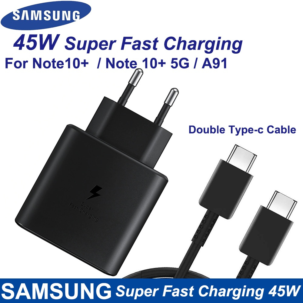 Jual Charger Samsung 45W TA-845 USB Type-C to C – Fast Charging for A70 ...