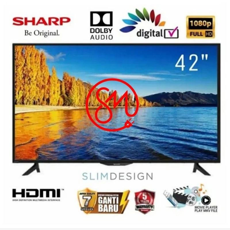 Jual LED TV Sharp 42 inch 2T-C42DD1I Digital 42DD1I | Shopee Indonesia
