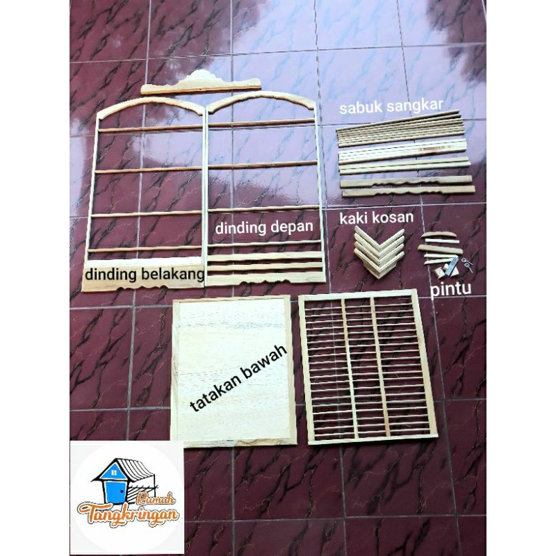 Jual Sangkar kosan pitoyo Tebok ceper ( Belum dirangkai ) | Shopee ...