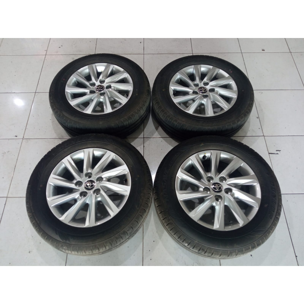 Jual VELG MOBIL BEKAS COPOTAN INOVA ZENIK RING 16 BAUT 5 BAN DUNLOP 205 ...