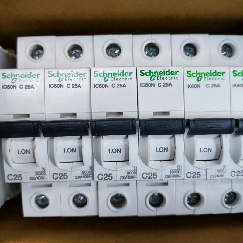 Jual MCB IC60N 1P 25A 6KA SCHNEIDER ELECTRIC ORIGINAL | Shopee Indonesia