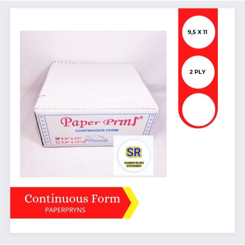 Jual CONTINUOUS FORM (9,5 X 11) 2 PLY | Shopee Indonesia