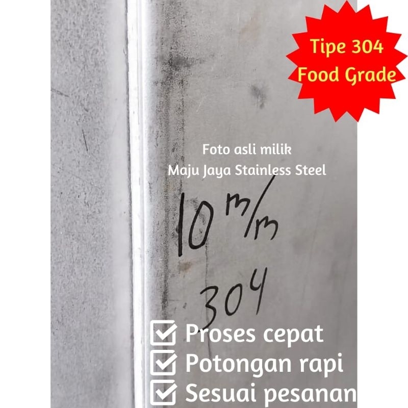 Jual Plat Stainless 10mm SUS 304 | Bisa Custom Berbagai Ukuran ...