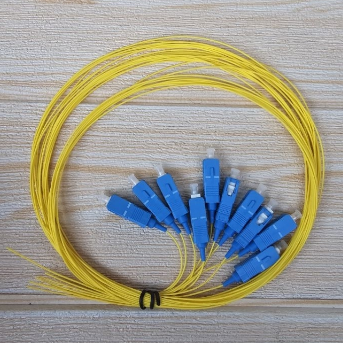 Jual Pigtail Fiber Optic Yellow SC-UPC 0,9mm / Pigtail SC UPC Kuning 0 ...