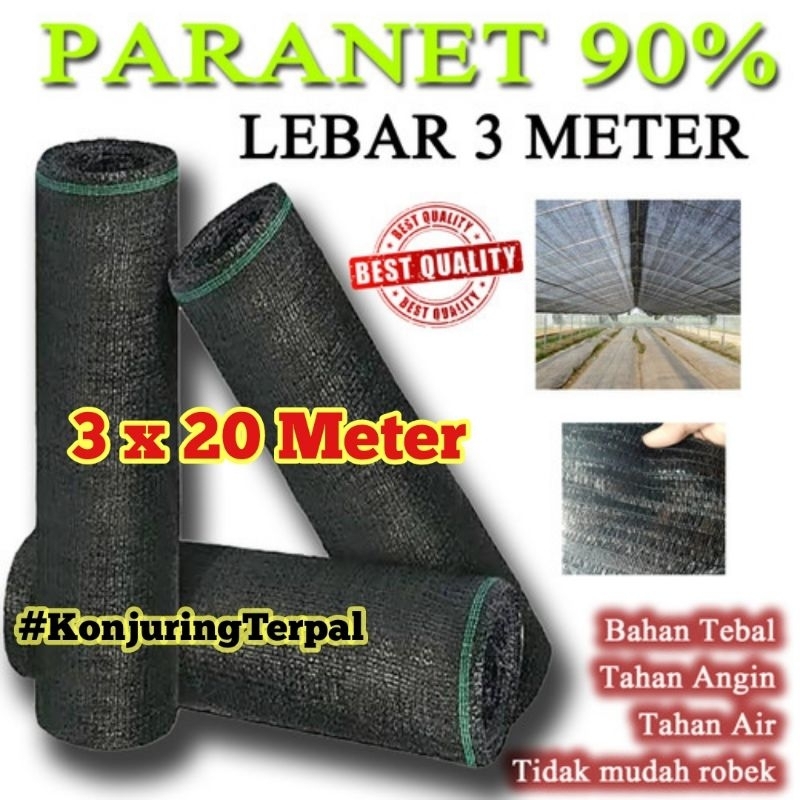 Jual PARANET ATAU JARING PENEDUH HITAM 90% MURAH DAN BERKUALITAS UKURAN ...