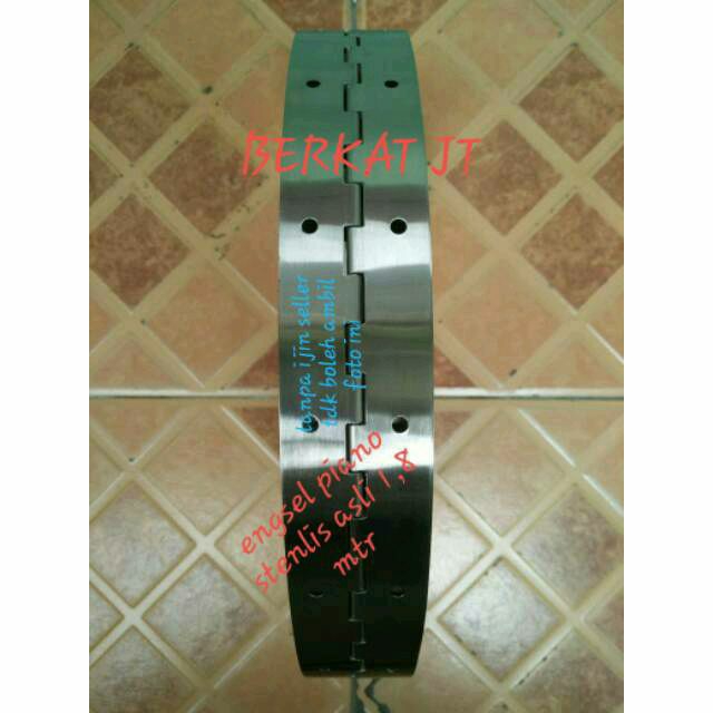Jual ENGSEL PIANO STAINLESS STEEL STENLIS ASLI PANJANG 1,8 METER TEBAL ...