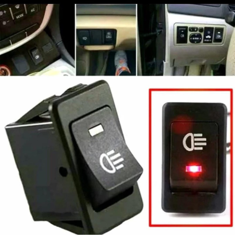 Jual saklar lampu Switch lampu mobil model piano/tombol lamp fog lamp ...