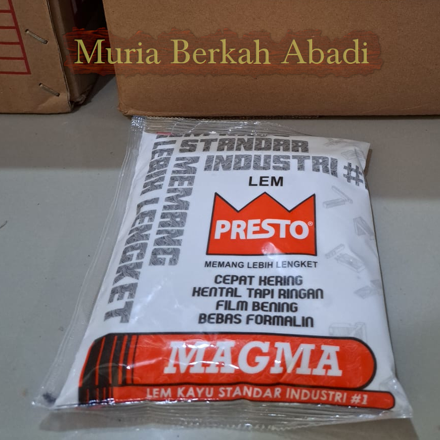 Jual LEM PRESTO MAGMA Lem Kayu Standar Industri #1 Kemasan Kantong ...