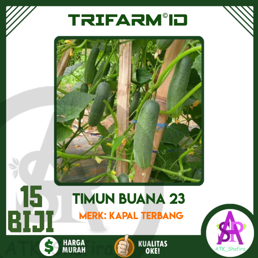 Jual TRIFARM 15 Biji Bibit Benih Timun Buana 23 Cap Kapal Terbang | Shopee Indonesia