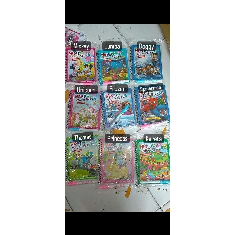 Jual Buku Gambar - Buku Lukisan Anak / Magic water Book /Buku Mewarnai ...