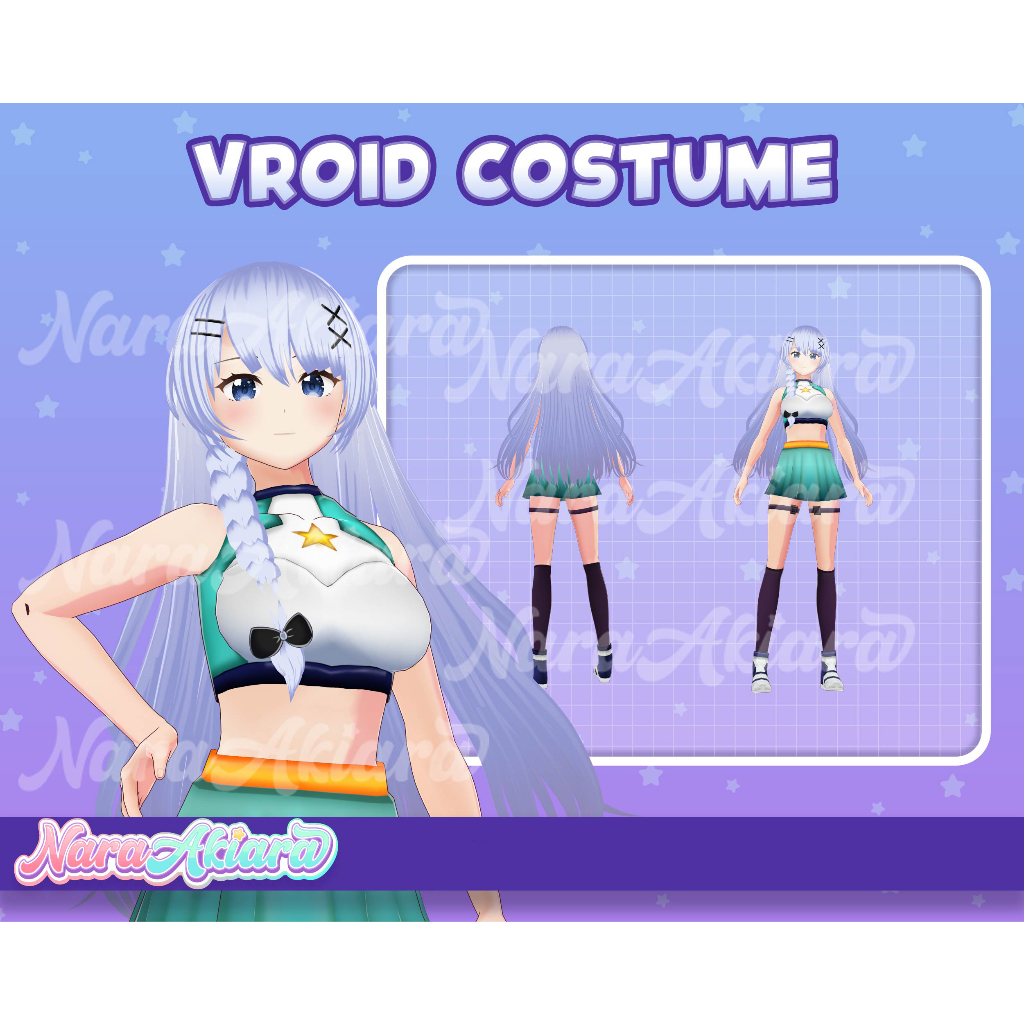 Jual Gaya Baru Streaming Lain Level dengan Kostum Vroid 3D Terbaik ...