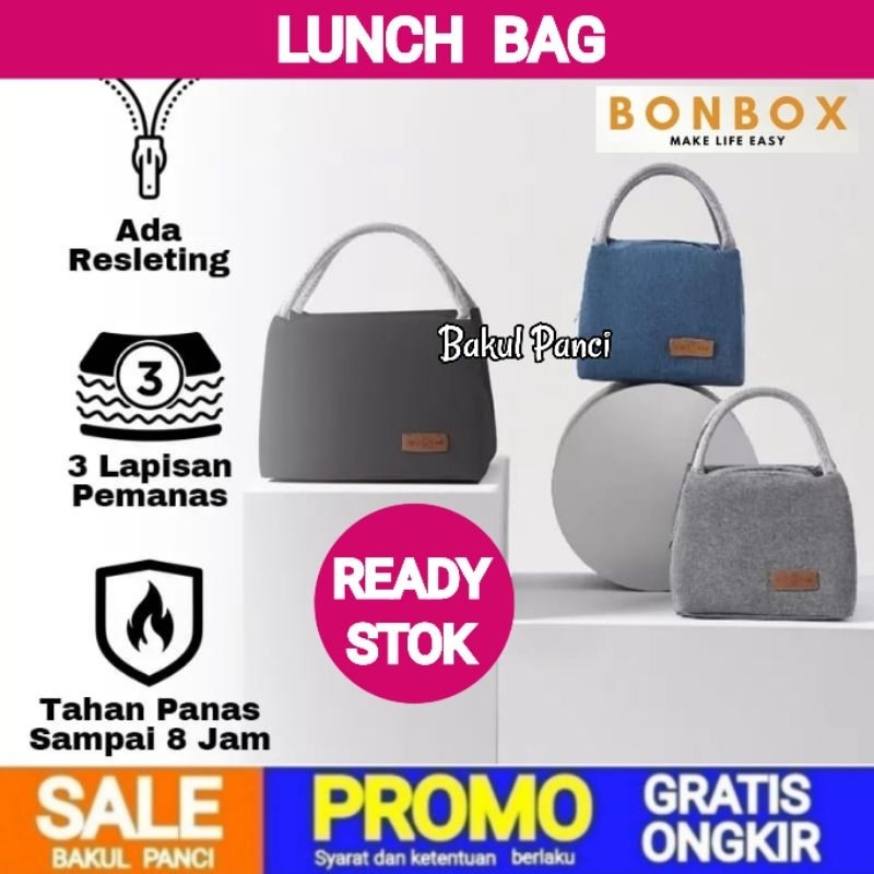 Jual BONBOX TAS BEKAL MAKAN PORTABLE - SAMONO TAS LUNCH BOX BAG TAHAN ...