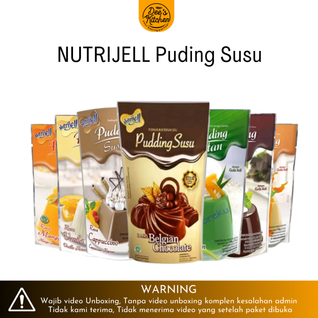Jual Nutrijell Puding Instan Puding bubuk dengan Susu & Santan kemasan ...