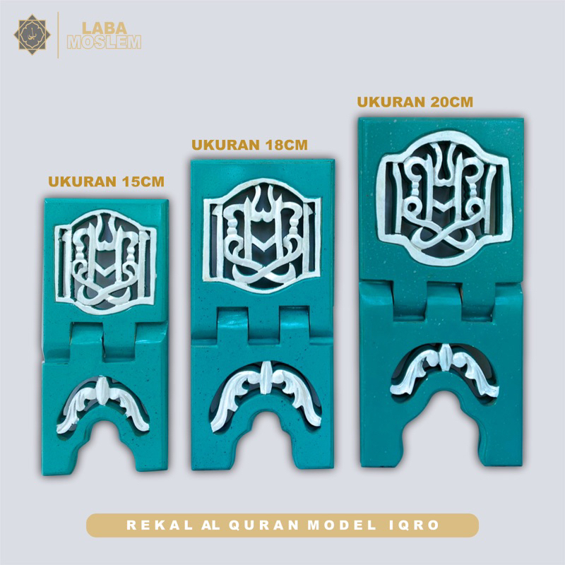 Jual Rekal Al Quran, Tempat Baca Al Qur'an / Rehal Alquran Motif IQRO ...