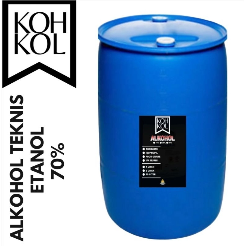 Jual alkohol 70% 200Liter 1Drum Premium Grade Teknis Medis dan Non ...