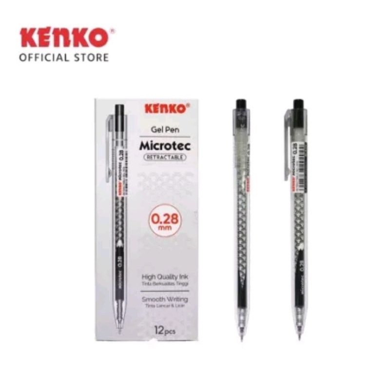 Jual Pulpen Kenko Gel Microtec 0.28 (Per pcs) | Shopee Indonesia