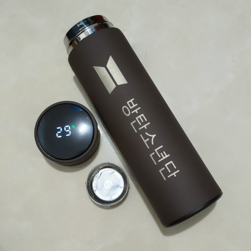 Jual Custom Tumbler Smart LED Rubber 500ml | Botol Led Stainless SUS ...