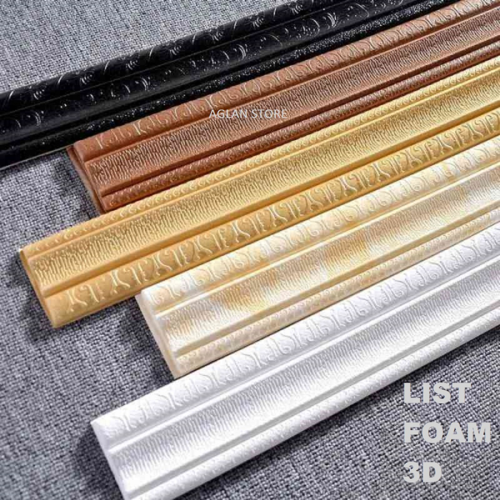 Jual List Dinding Wallpaper 2,3 meter / Wallborder Foam 3D /Wallpaper ...