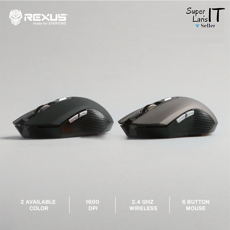 Jual Rexus RX110/RX-110 Mouse Wireless Gaming Avenger 6D 1600 DPI ...
