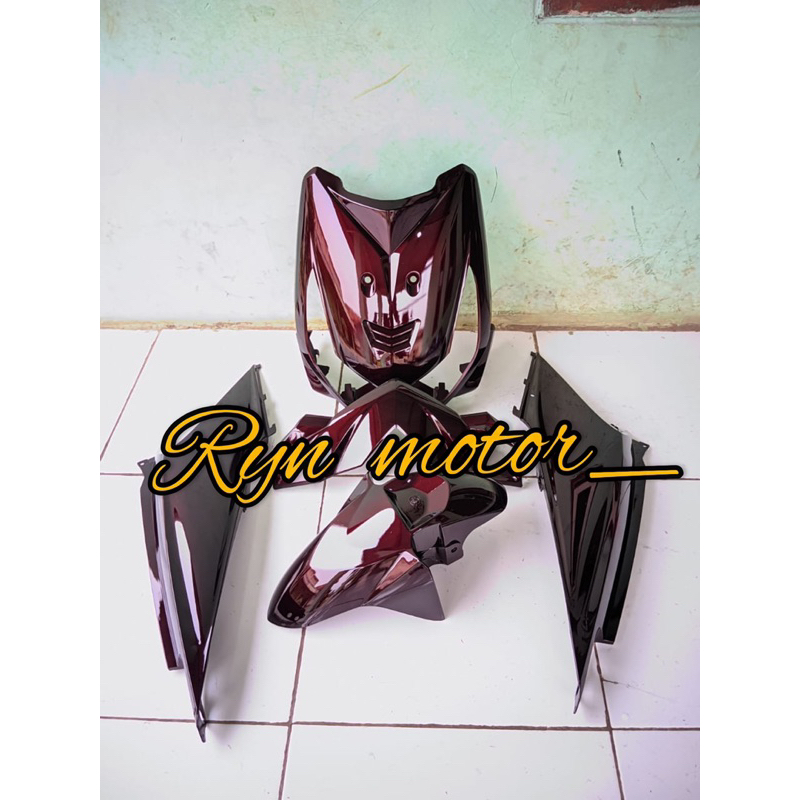 Jual cover body full halus honda beat karbu tahun 2008-2009 merah candy ...