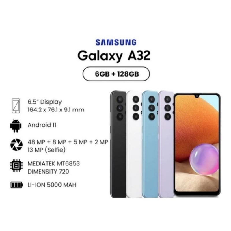 Jual SAMSUNG Galaxy A32 6/128 A32 Ram 6GB Rom 128GB Garansi Resmi ...
