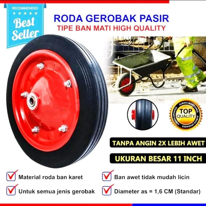 Jual RODA GEROBAK PASIR BAN MATI (TIDAK ADA BAN DALAMNYA) Ban Arco Roda ...