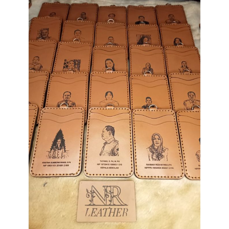 Jual ID CARD KULIT CUSTOM/NAMETAG DINAS PENDIDIKAN | Shopee Indonesia