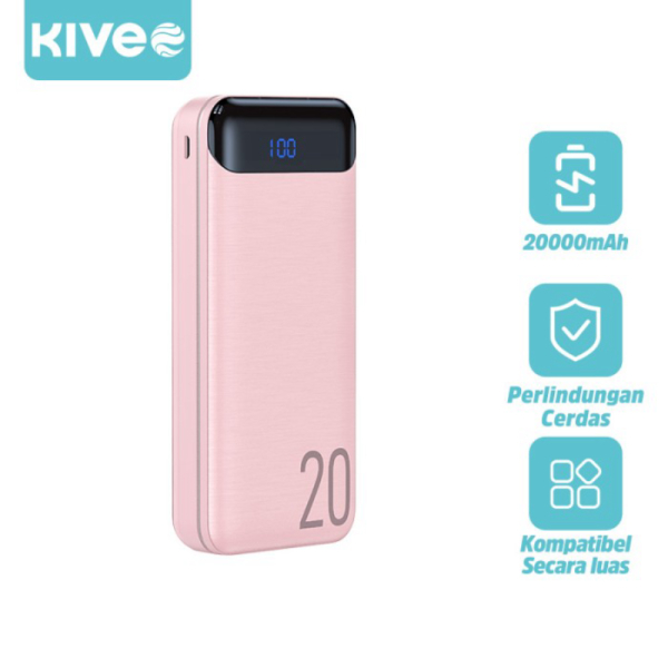 Jual Dijual KIVEE Power bank 20000mAh LED l Dual Input Port Type C ...
