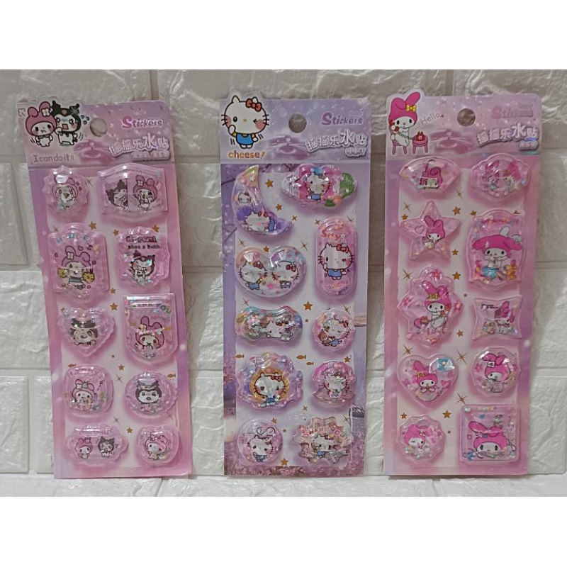 Jual Sticker Air Sanrio, Anime dan Monster, Sticker Holo Mixue, Sticker ...
